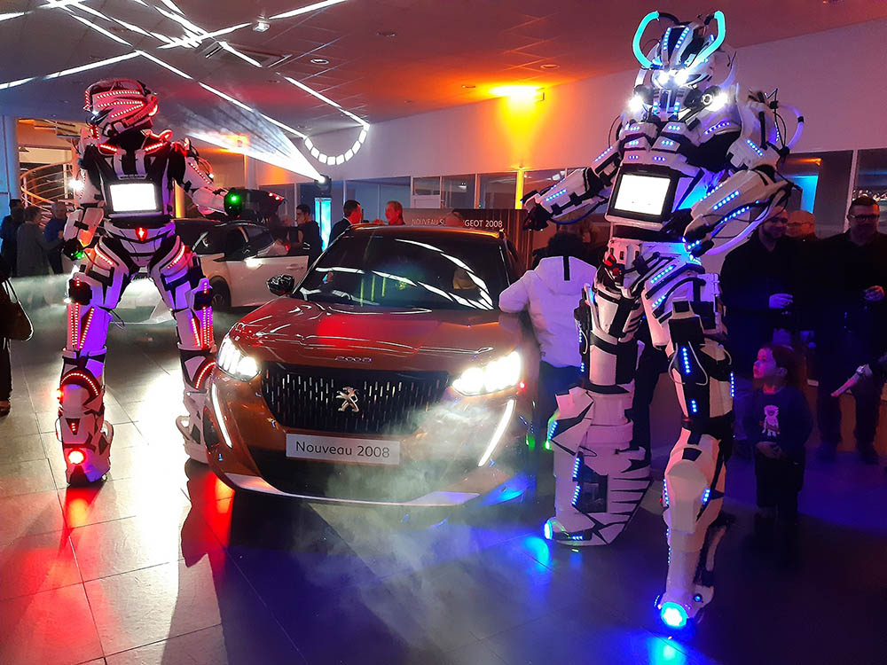 Lancement Peugeot électrique Pau Limoges Avignon - LUMYNIGHT